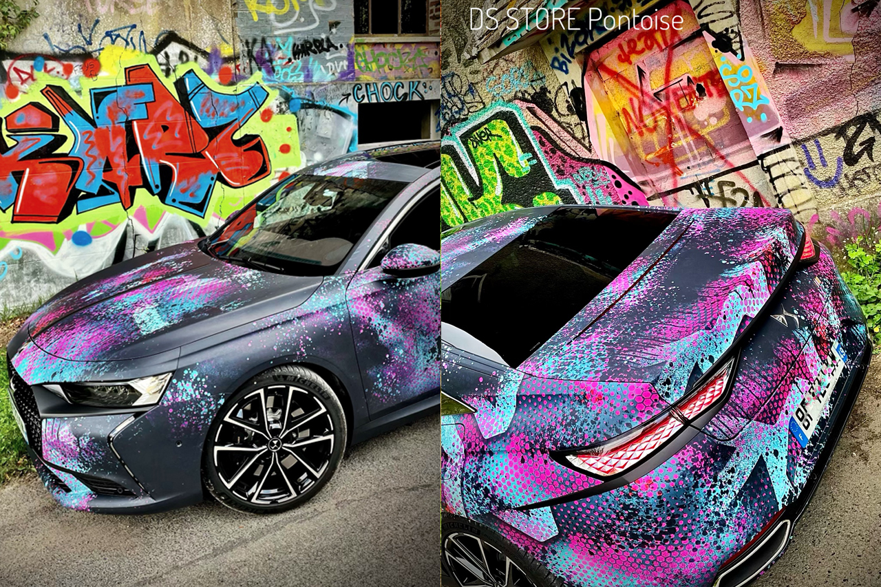 Insolite. Une DS 9 E-Tense 4x4 360 haute en couleur