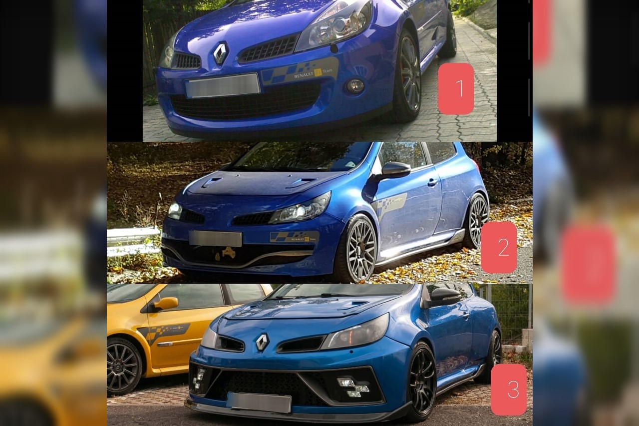 Diaporama et photos - Une Renault Clio 3 RS extrême… avec des feux de ...