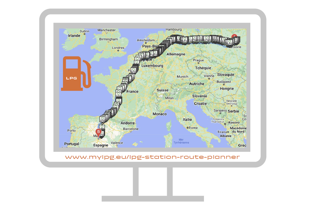 Photo 9 - carte stations GPL Europe - Dacia GPL. Un gaz toujours plus ...