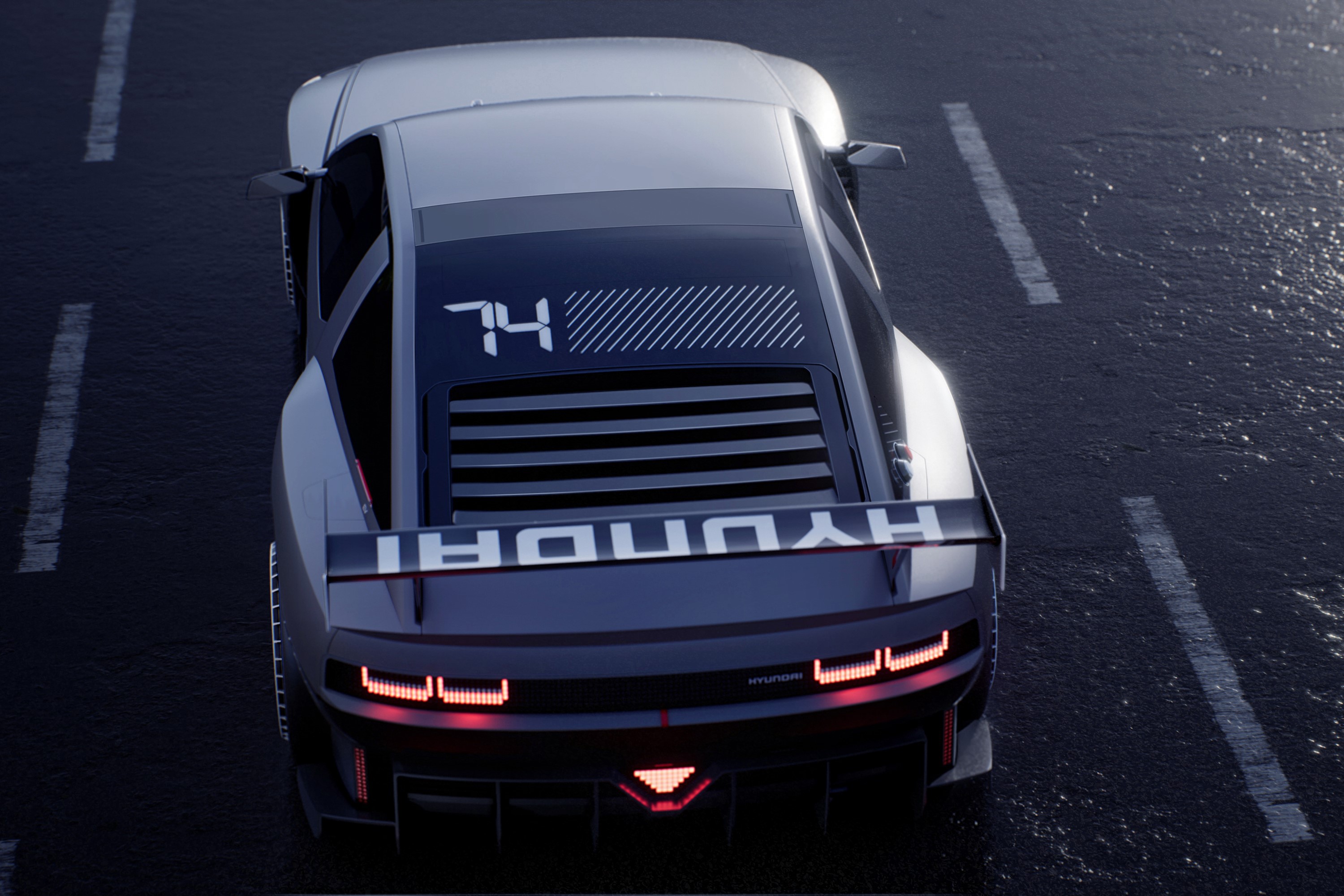 Hyundai N Vision 74 (2022). Un prototype sportif rétro à hydrogène