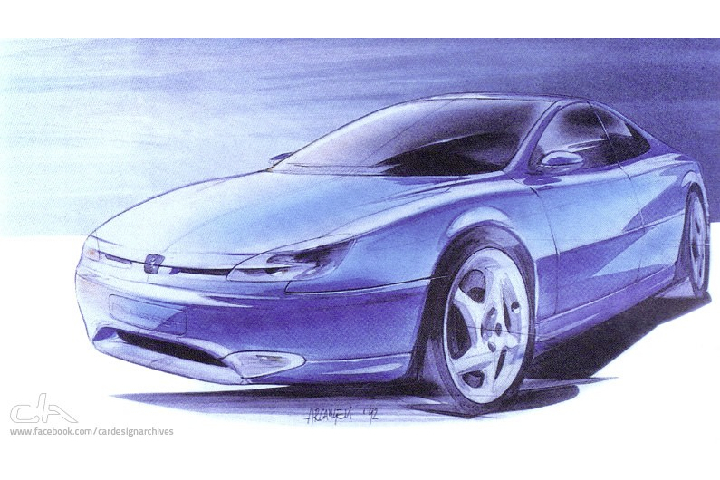 Photo 5 - Peugeot 406 Coupé sketches Davide Arcangeli - Peugeot 406 ...