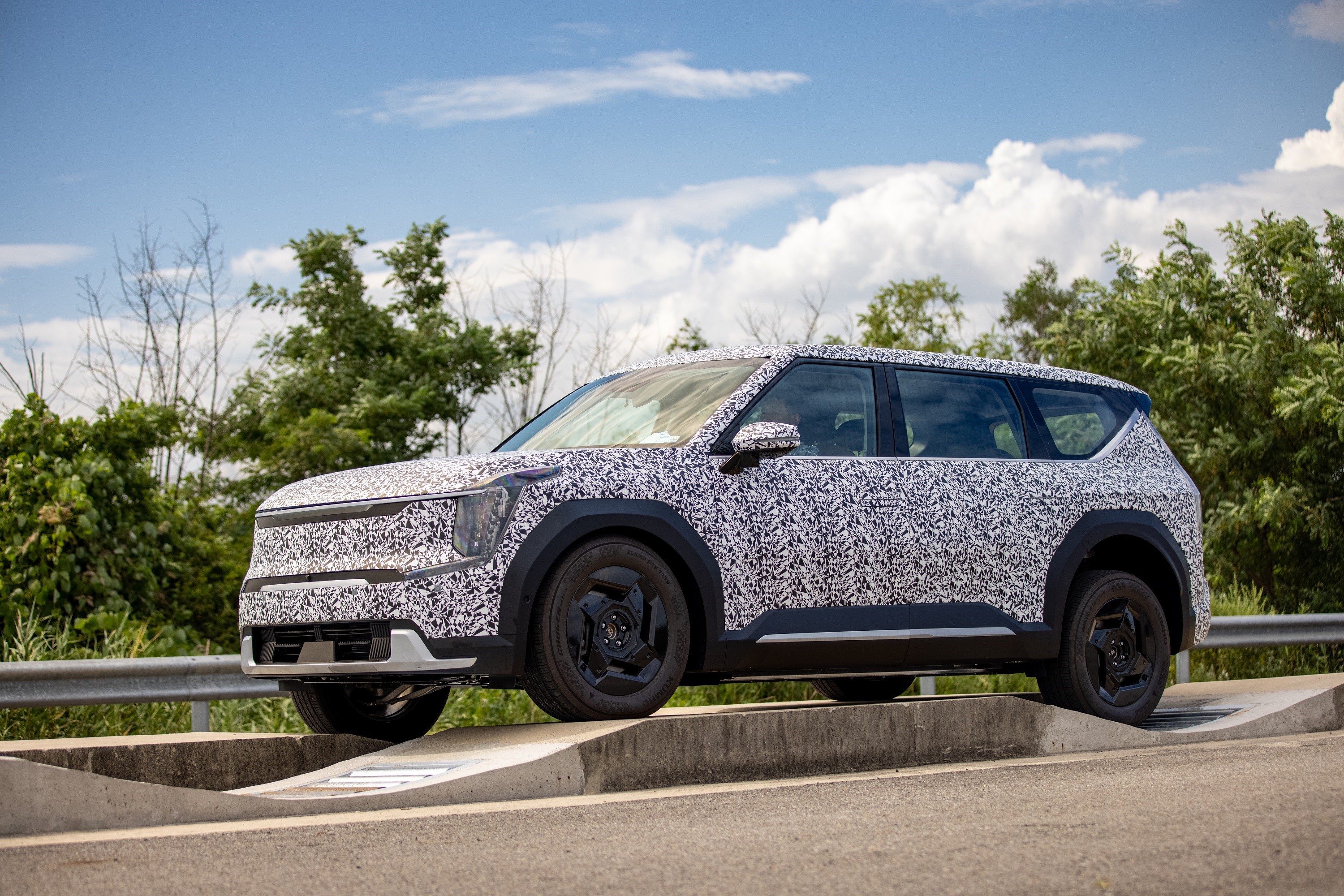 Photo 3 - Kia EV9 prototype SUV - Kia EV9 (2023). Dernières mises au point pour le SUV ...