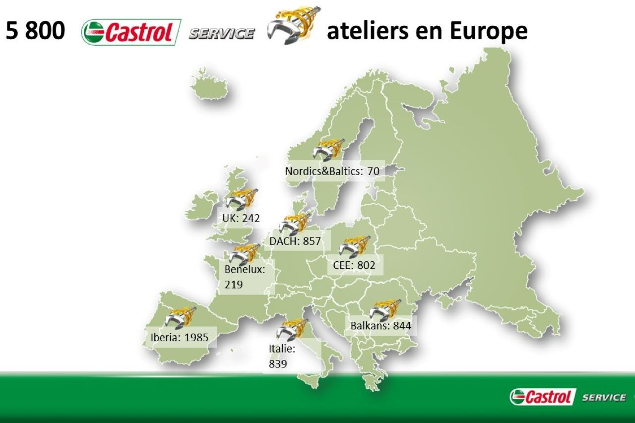 Castrol vise un réseau de 200 ateliers parrainés en France d’ici à 2024