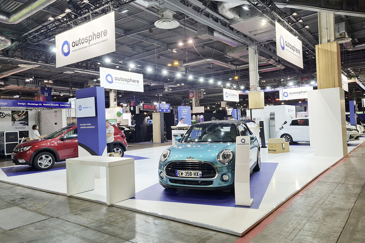 Photo 2 - stand autosphere mondial auto - Hervé Miralles veut « faire ...