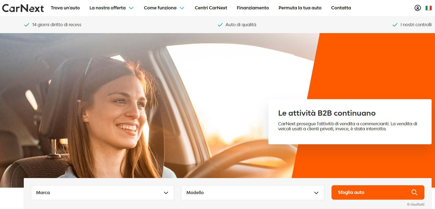 Carnext arrête la vente d'occasions aux particuliers dans quatre pays européens