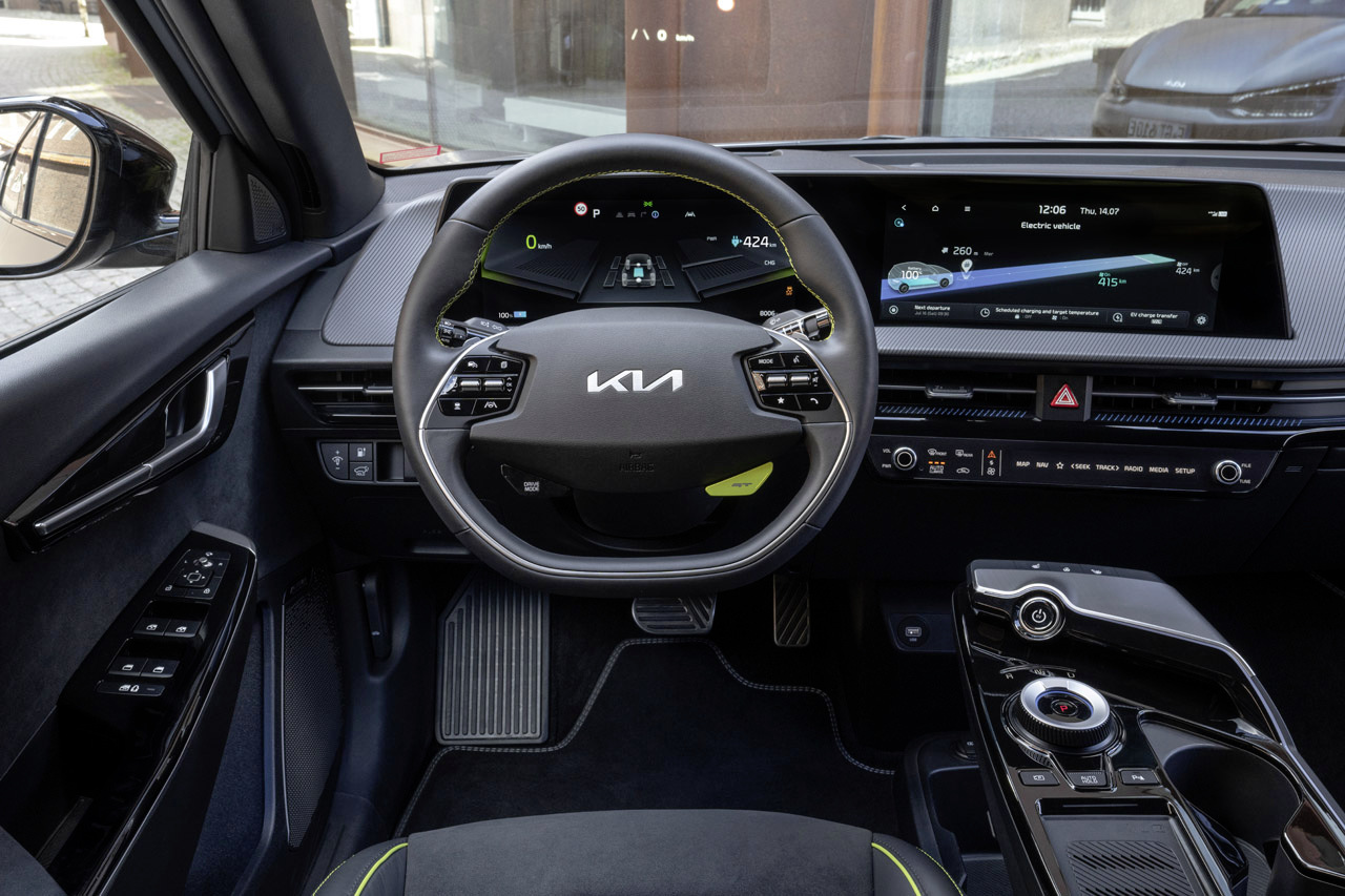 Photo 15 - kia EV6 GT intérieur tableau de bord écrans - Essai Kia EV6 ...