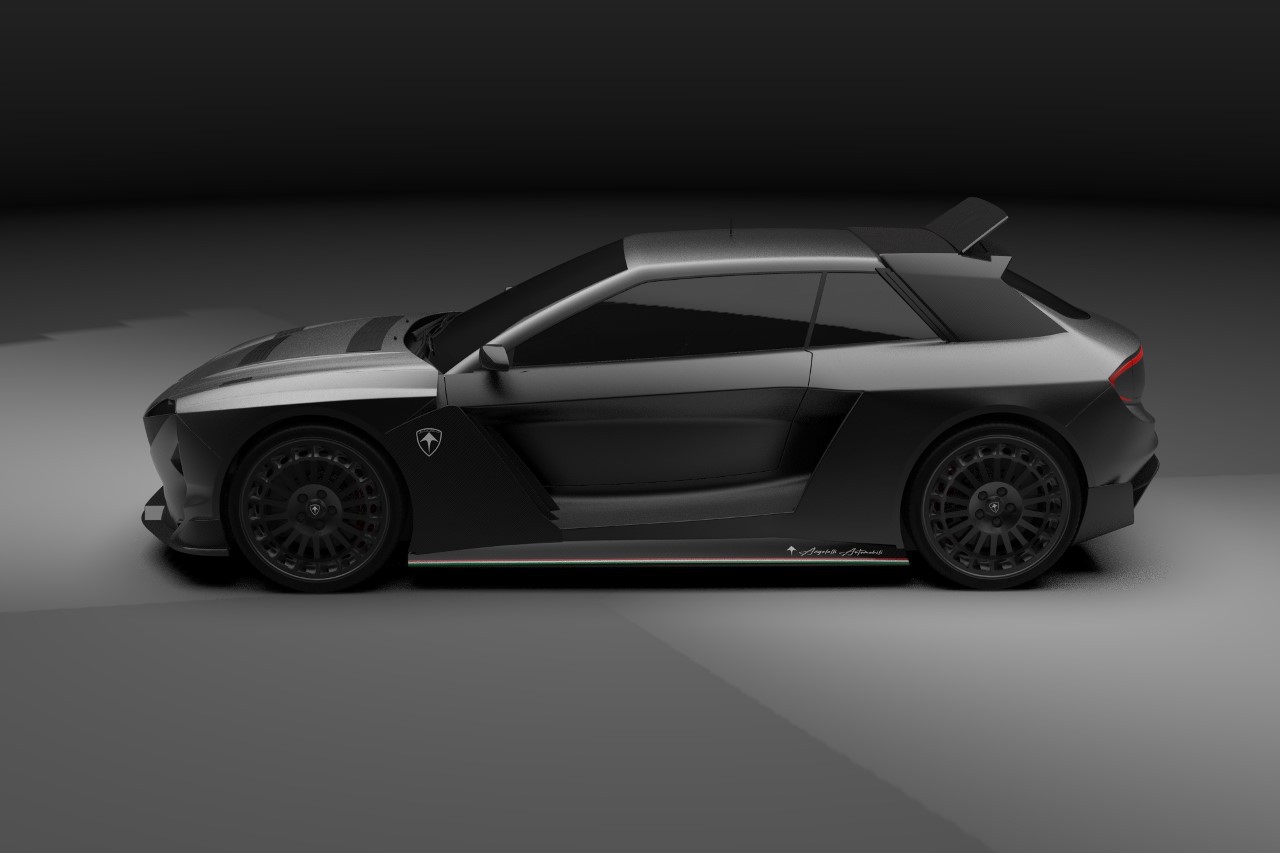 Photo 2 - Angelelli Hintegrale gris - Angelelli Hintegrale (2022). La Lancia Delta ressuscite ...