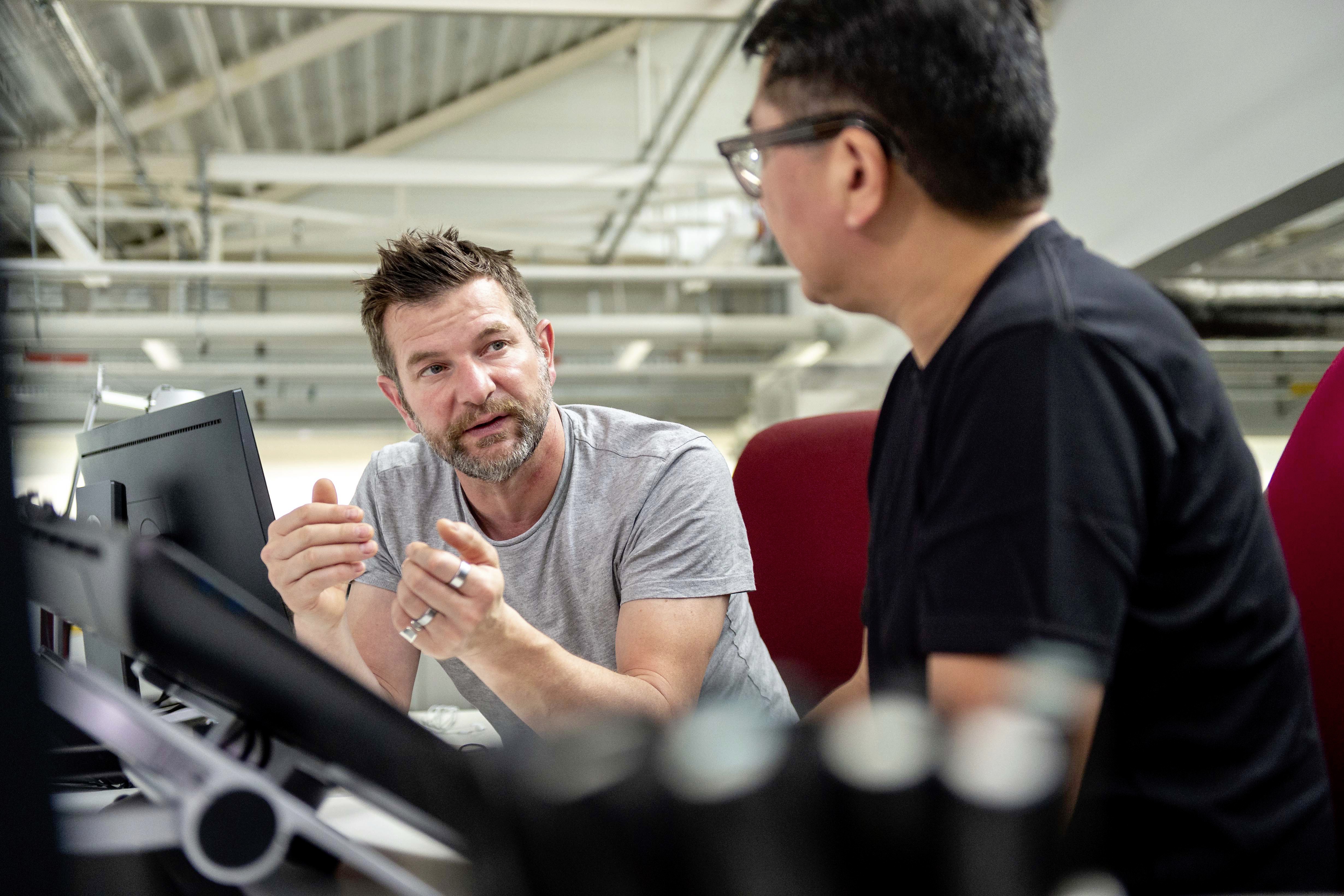 Photo 4 - David Durand gère une équipe d'une centaine de personnes ...