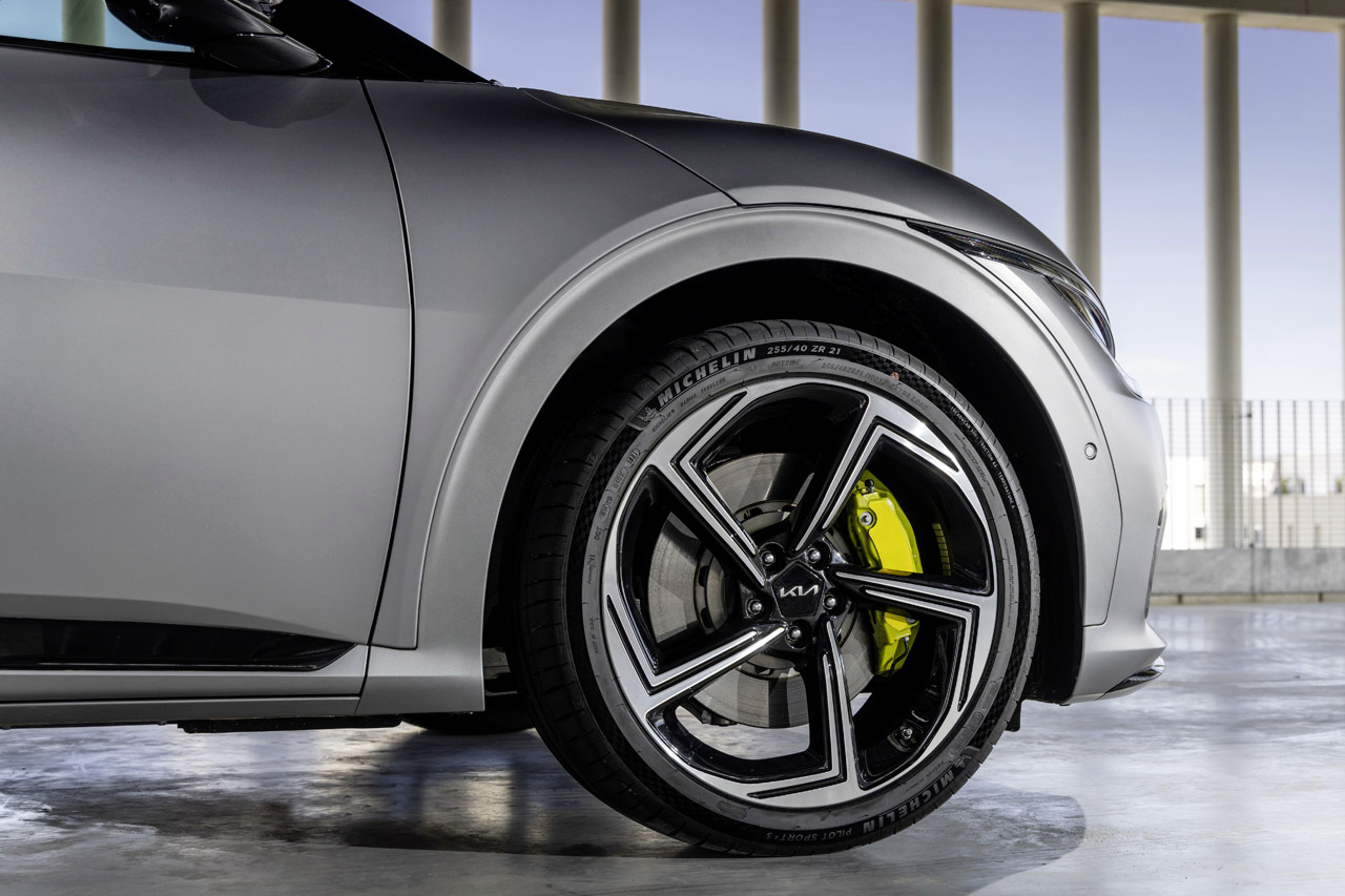 Photo 12 - kia EV6 GT 2022 jantes freins - Essai Kia EV6 GT (2022 ...