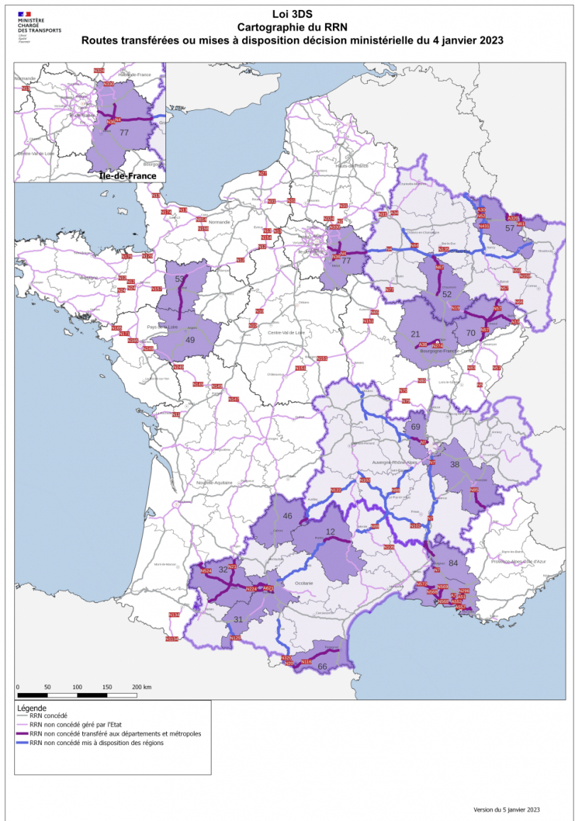 Routes nationales concédées aux départements : quels changements à ...