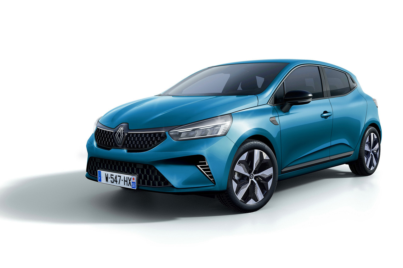 Photo - renault clio 2023 restylee bleu - Renault Clio 5 (2023). Premiers spyshots de la version ...