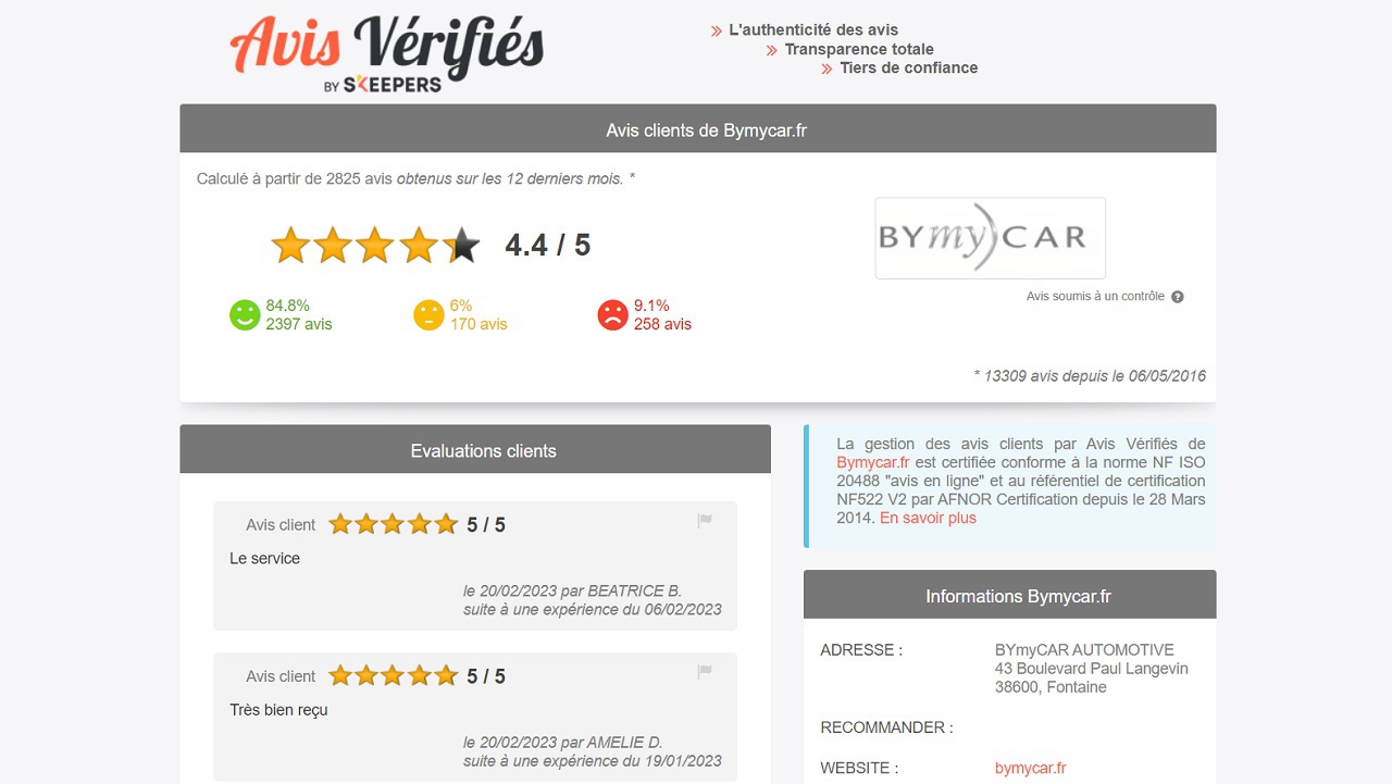 Photo 3 - Avis clients Internet gestion concession - E-réputation. Les ...