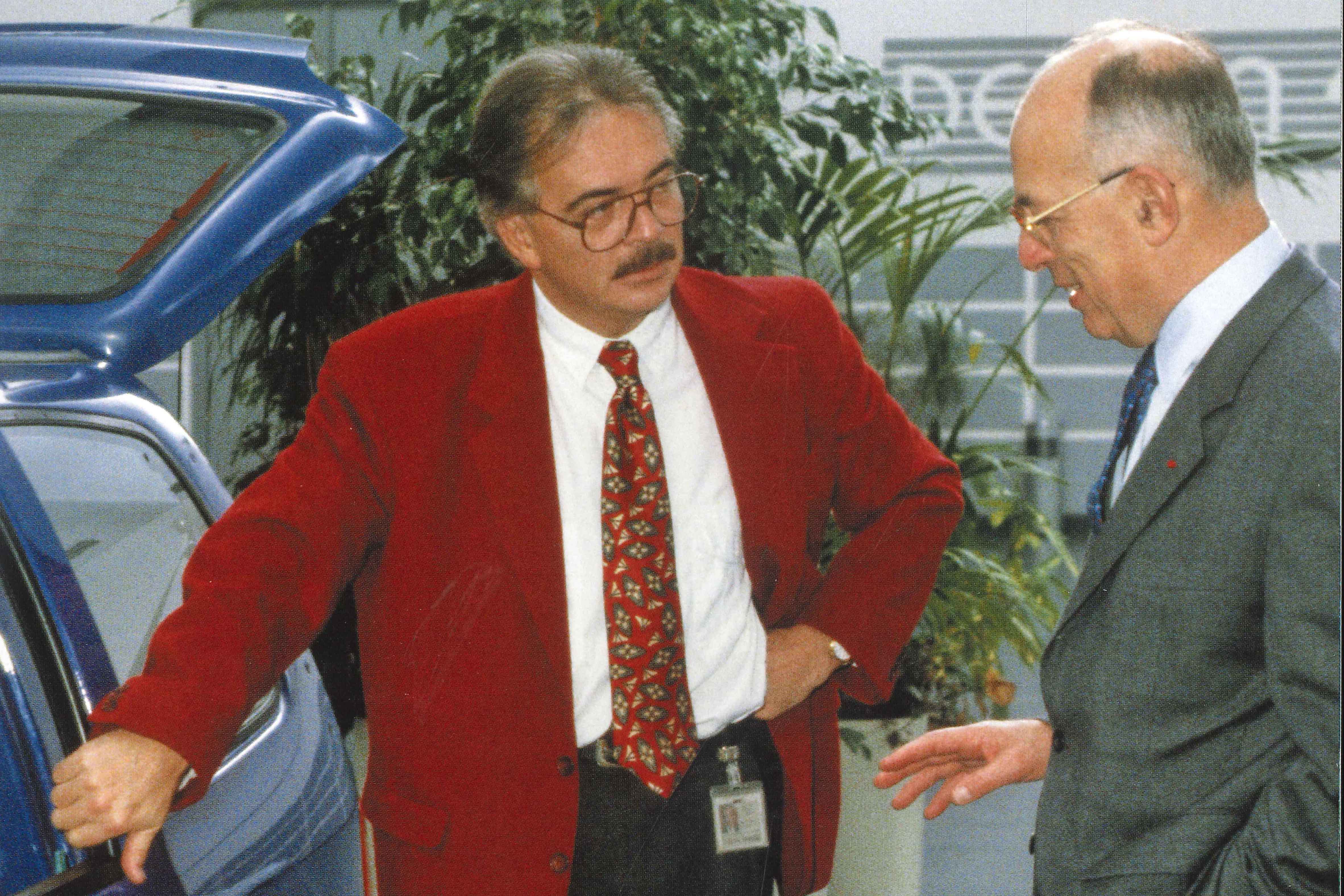 Photo 33 - Patrick le Quément en compagnie de Raymond Lévy, le PDG de ...