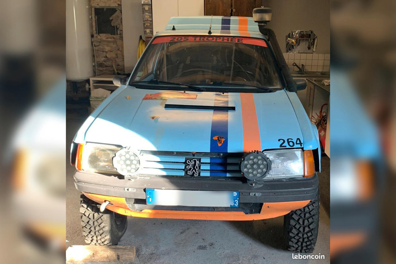 Peugeot 205. Un exemplaire unique préparé pour le rallye-raid