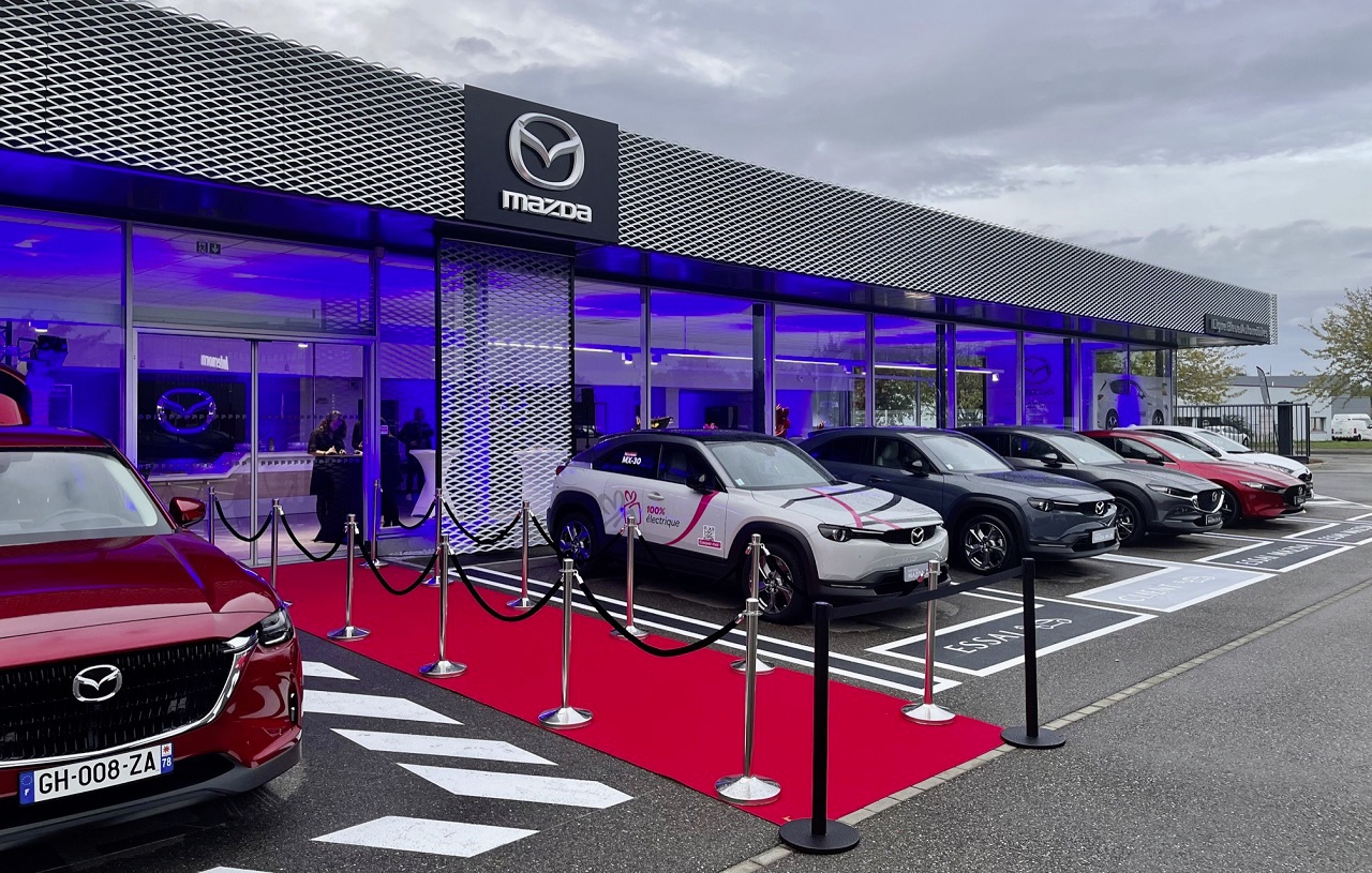 Le réseau de distribution automobile de Mazda en France en 2023