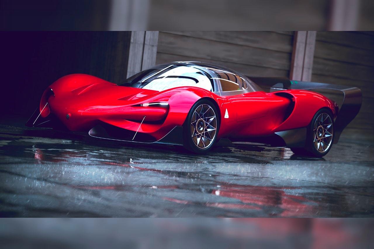 Diaporama et photos - Alfa Romeo P7. Une hypercar à hydrogène imaginée ...