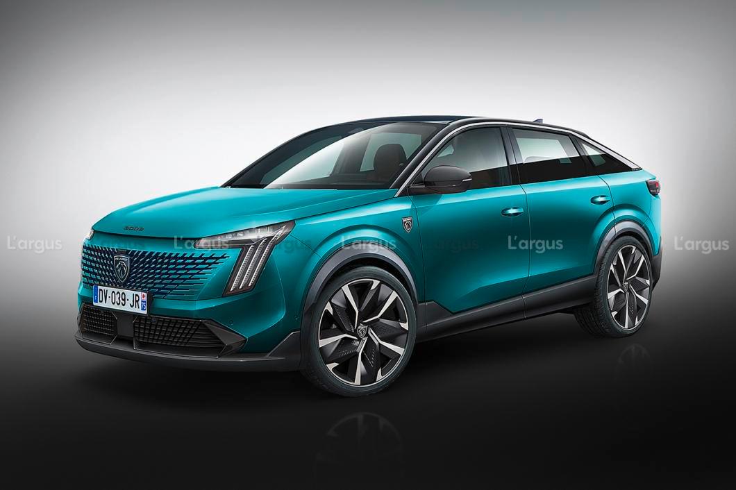 Peugeot 3008 (2023). Versions électrifiées et face avant dévoilées