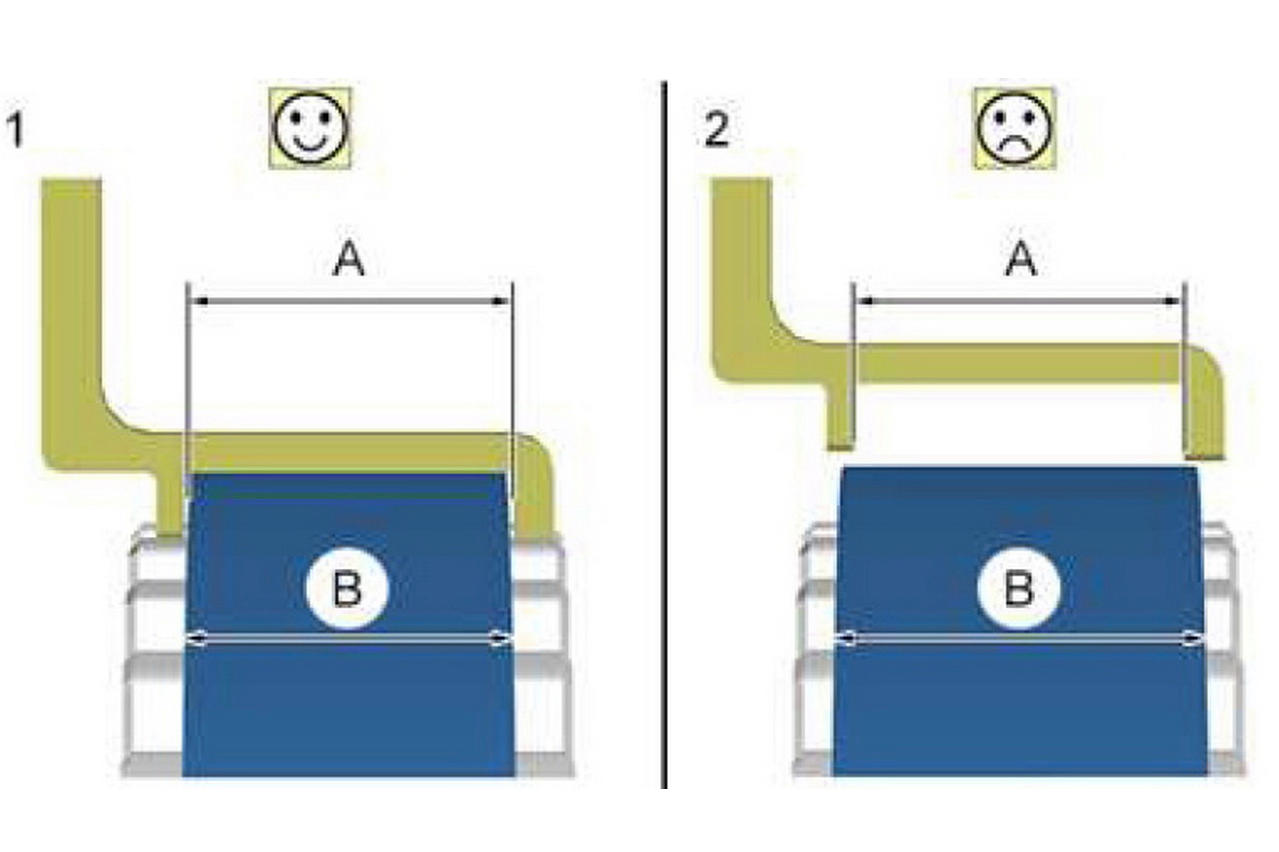 Photo 3 - Le contrôle de la largeur de la courroie de distribution est ...