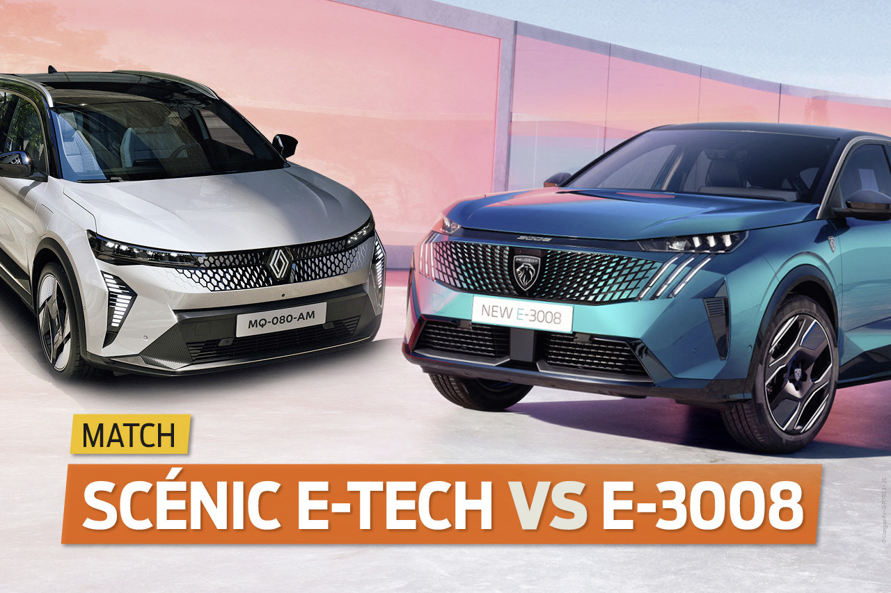 Nouveau Peugeot E-3008 vs Renault Scénic E-Tech, premier match pour les SUV électriques