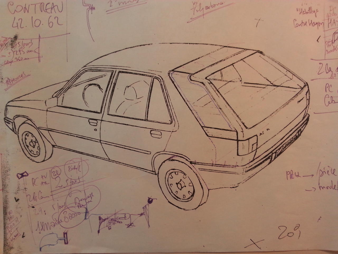 Photo 4 - Peugeot 205 GT break - Peugeot 205 Nepala : un break unique ...