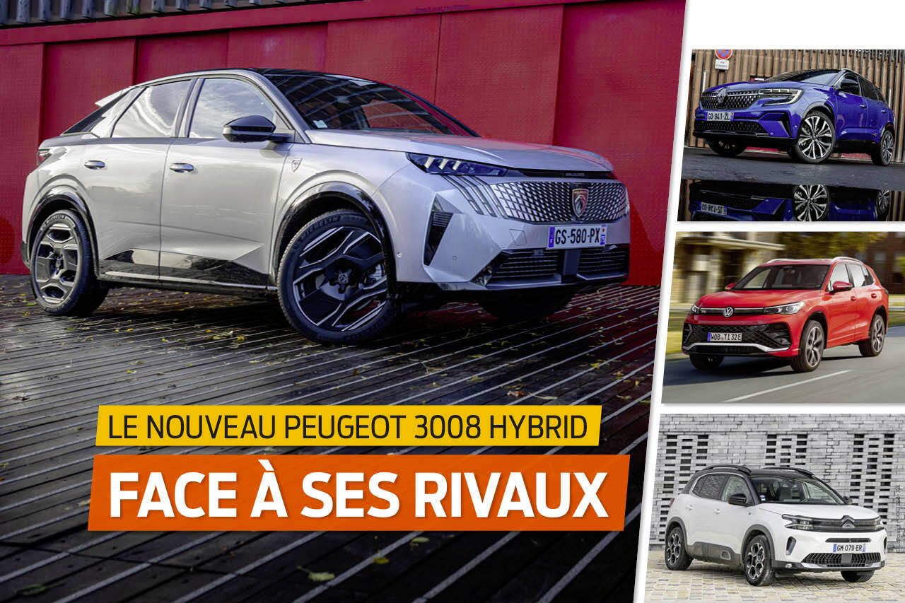 Diaporama et photos - Le nouveau Peugeot 3008 Hybrid 136 (2024) face à ...