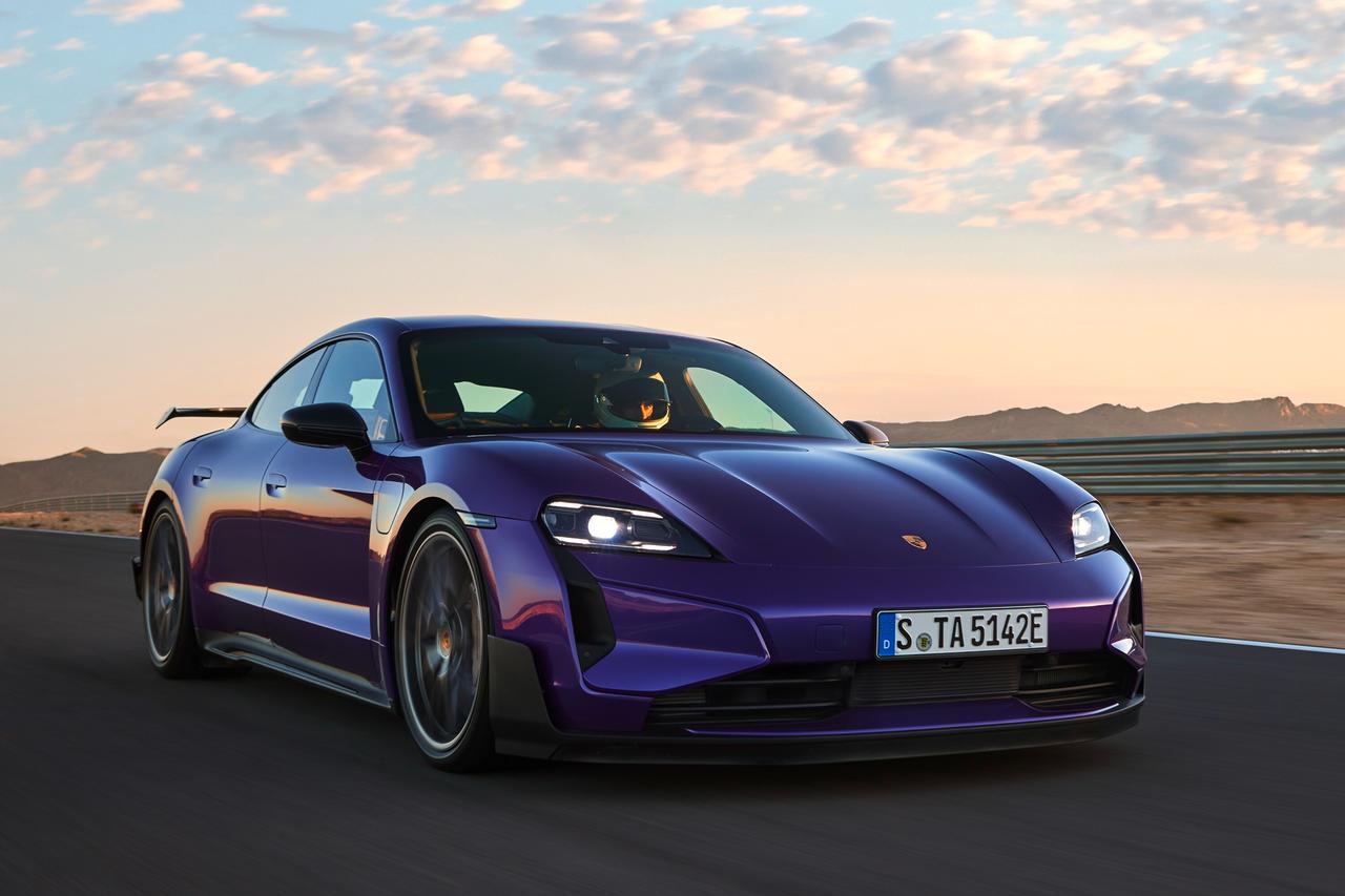 Photo 1 - Porsche coiffe la gamme Taycan avec l'inédite Turbo GT ...