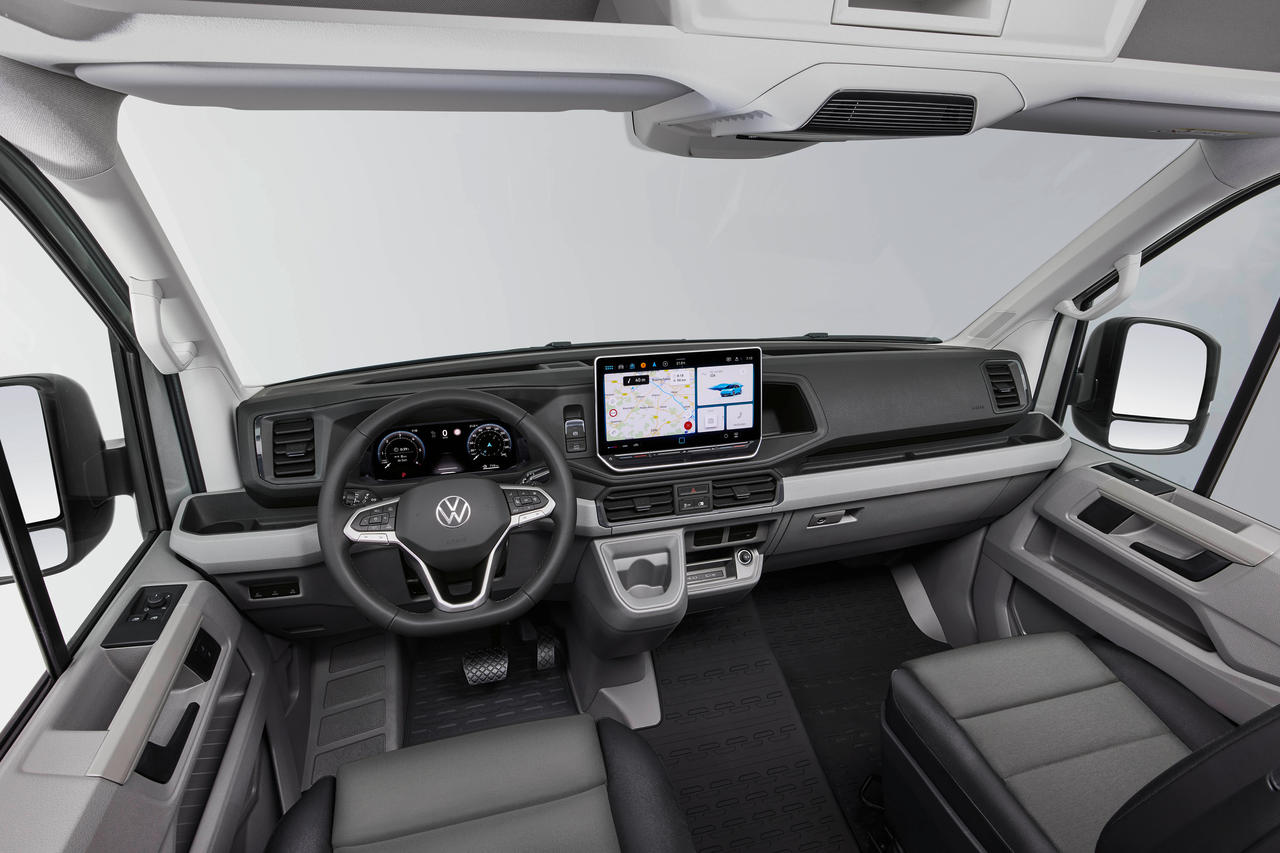 Photo 3 - La planche de bord du Renault Master restylé est inédite. - Volkswagen Crafter restylé ...