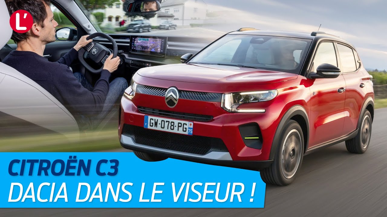 Vidéo : Essai Citroën C3 (2024). Objectif Dacia Sandero