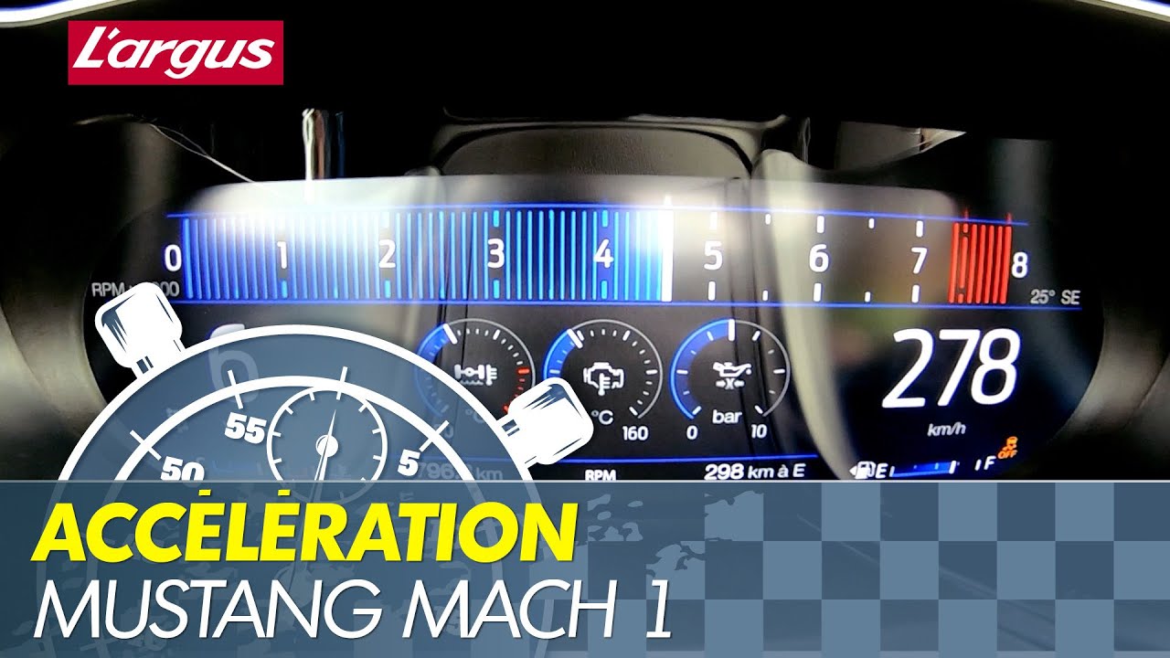 Vidéo : Ford Mustang Mach 1 (2021) : accélération et vitesse maxi sur ...