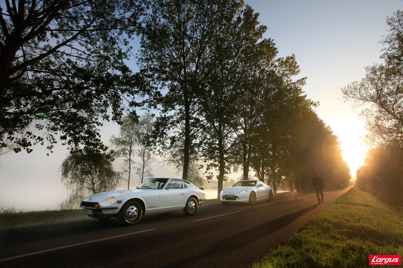 Photo 1 - Datsun 240Z Nissan 370Z blanche - Datsun 240Z vs Nissan 370Z : c'était mieux avant