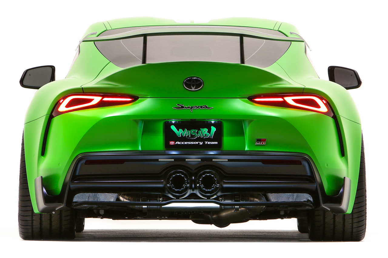 Photo 47 - Toyota GR Supra Wasabi Concept verte vue arrière SEMA Show ...