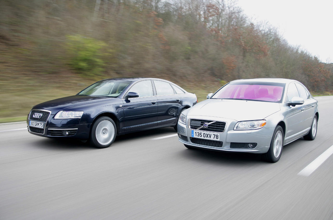 Photo 1 - AUDI A6 2.7 V6 TDI Multitronic face à la Volvo S80 D5 Geartronic