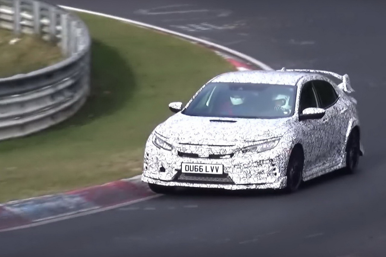 Honda Civic Type R 2017 : la future Civic Type R 10 sur le Nürburgring
