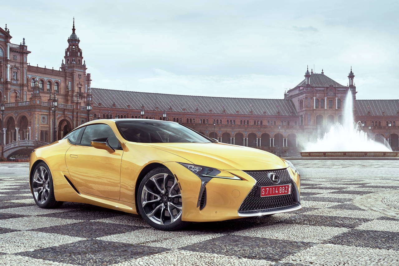 Photo 2 - lexus lc jaune avant - Tarifs Lexus LC 2017 : le coupé Lexus ...