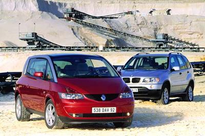 Diaporama et photos - Renault Avantime 3.0 V6 Privilège et BMW X5 3.0i ...