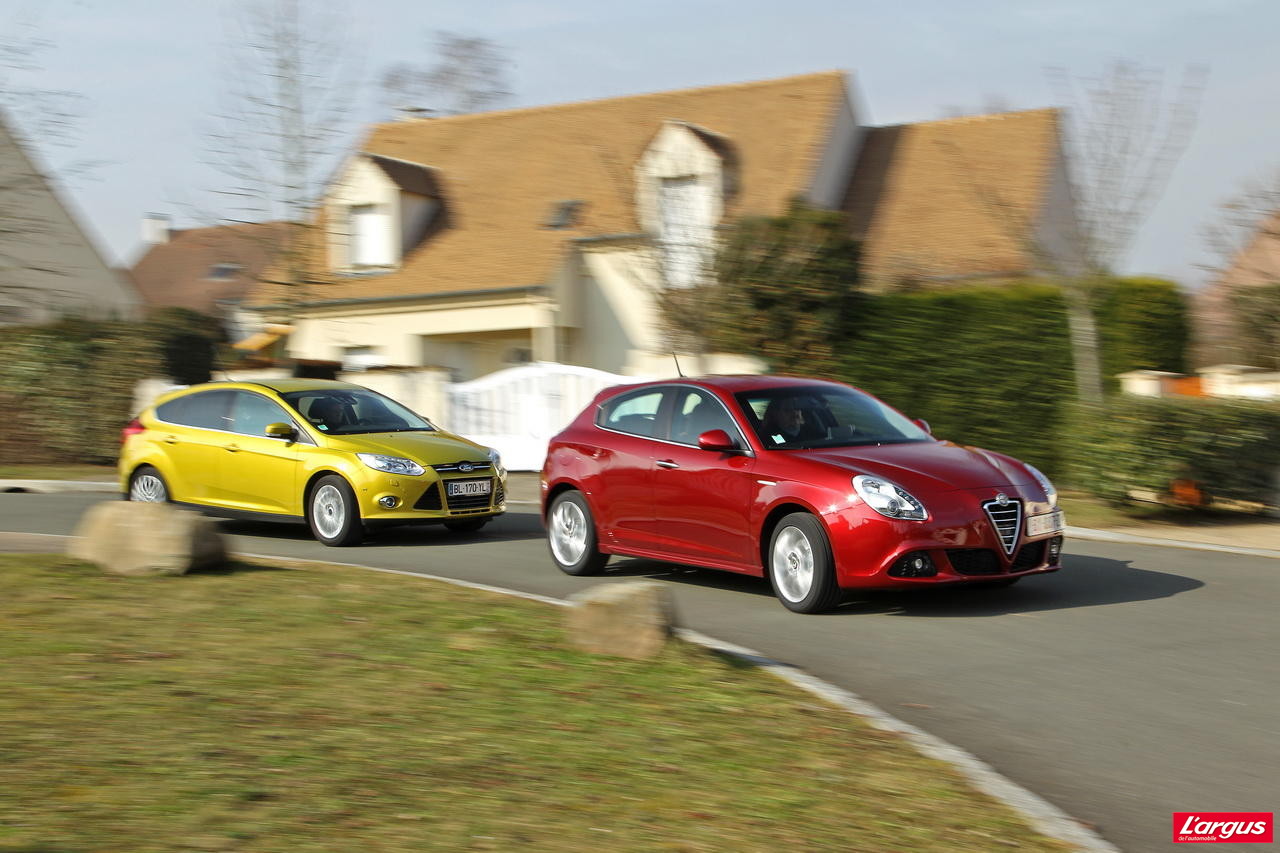 Photo 5 - L'Alfa Giulietta TCT face à la Ford Focus Powershift