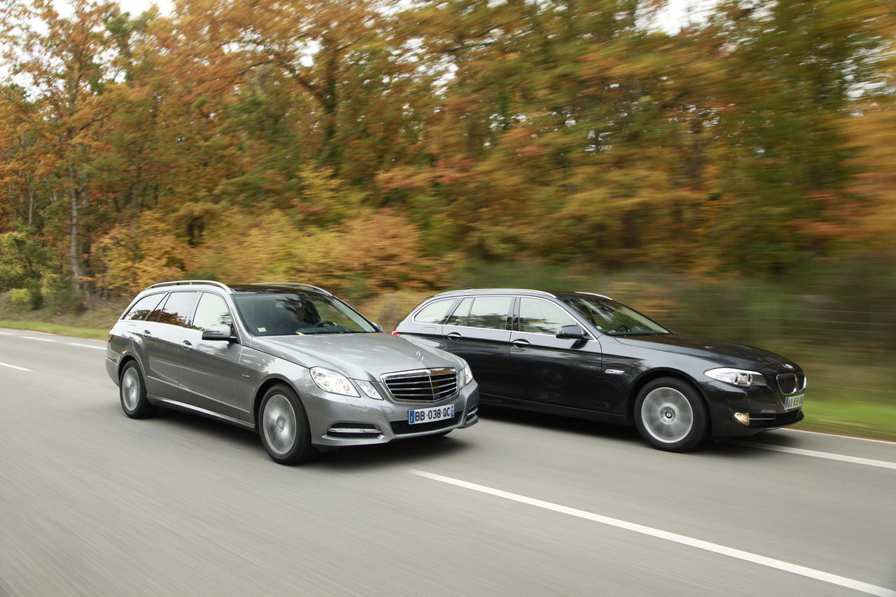 Diaporama et photos - Match : BMW 520d Touring / Mercedes E220 CDI SW ...