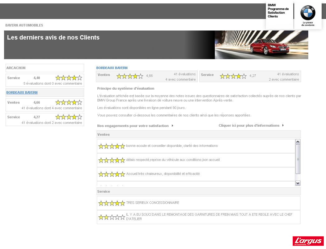 Photo 2 - Les clients BMW et Mini notent leur concessionnaire