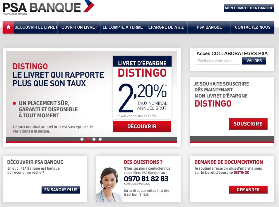 PSA Banque lance un compte à terme Distingo à taux fixe