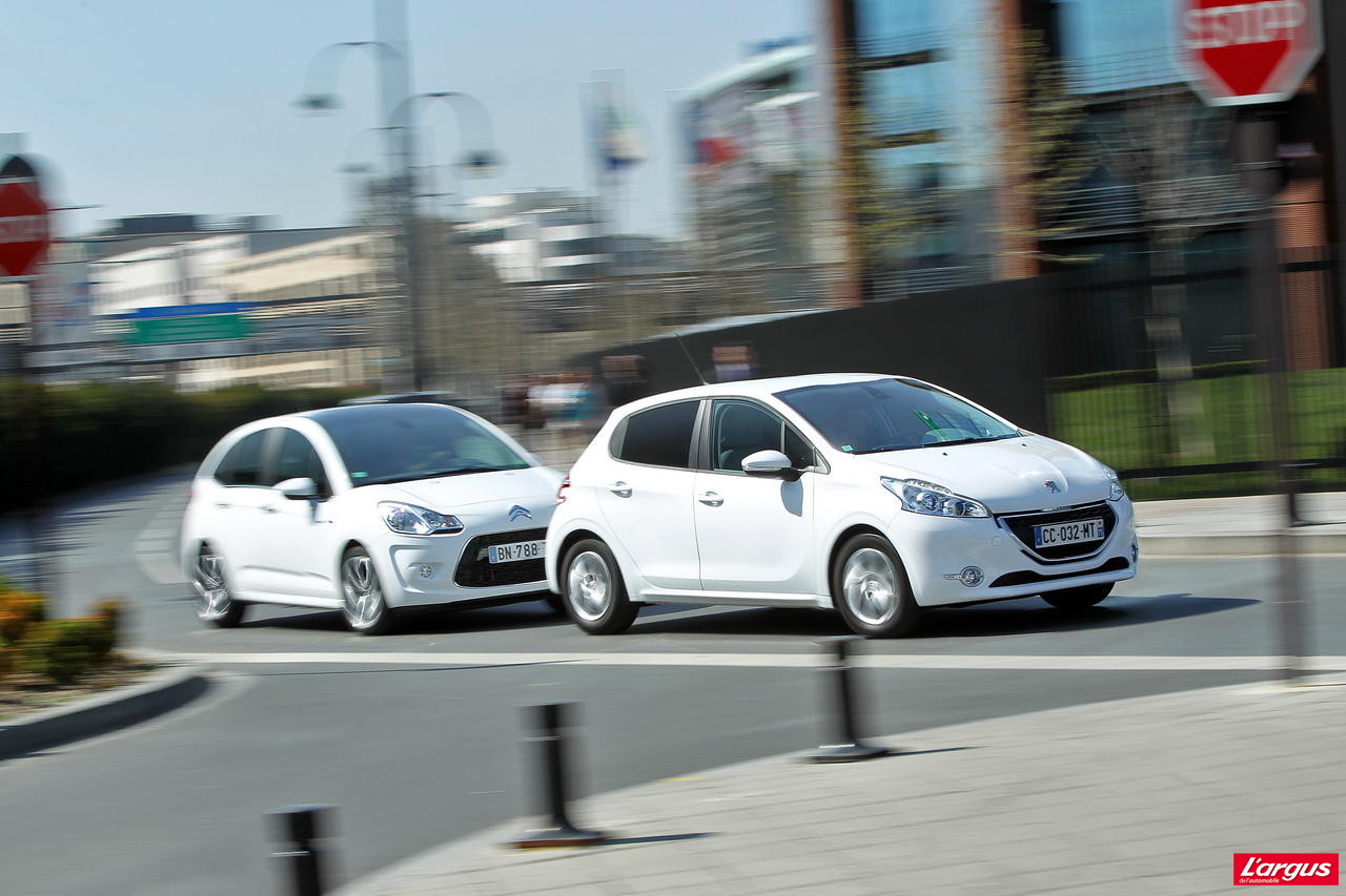 Diaporama et photos - La Peugeot 208 affronte la Citroën C3 | L'Argus