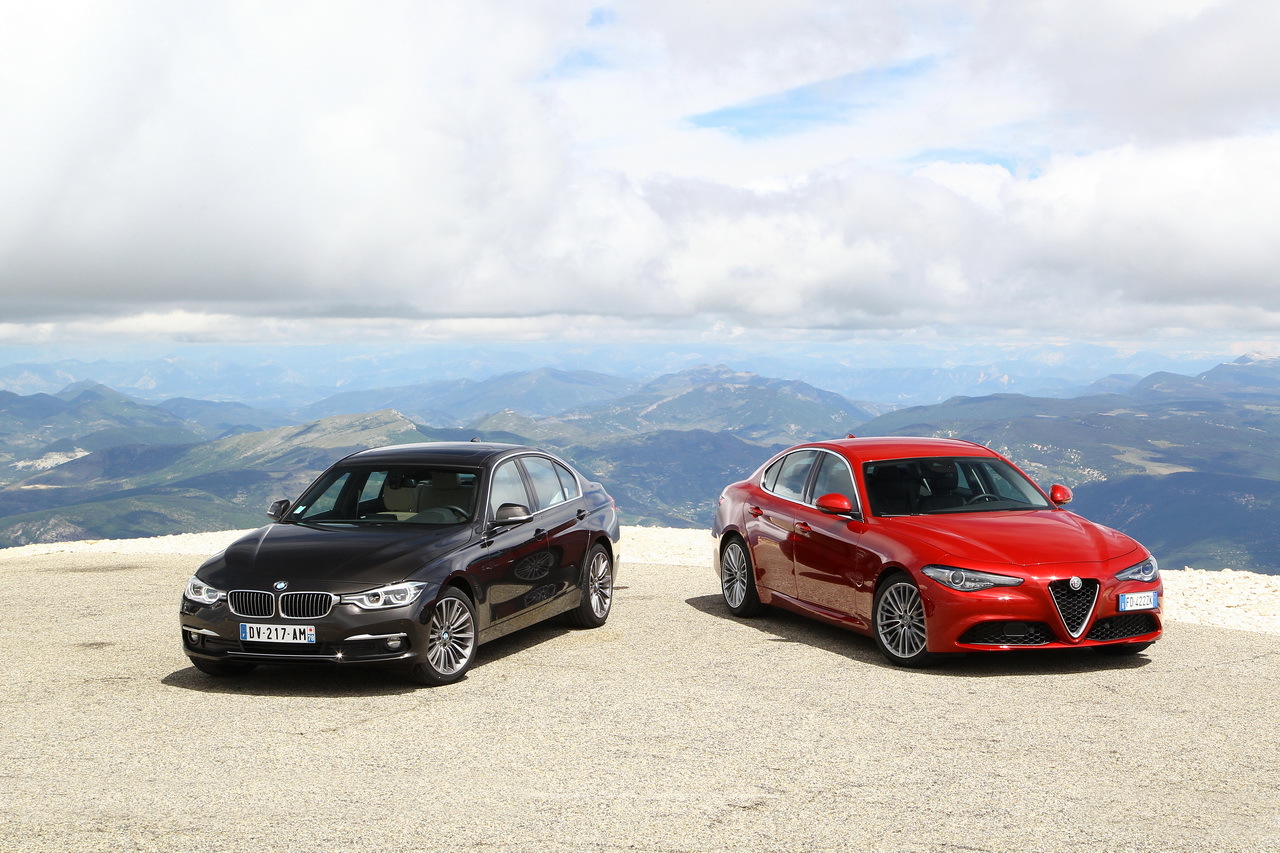 Diaporama et photos - Essai Alfa Romeo Giulia vs BMW Série 3 : choc au ...