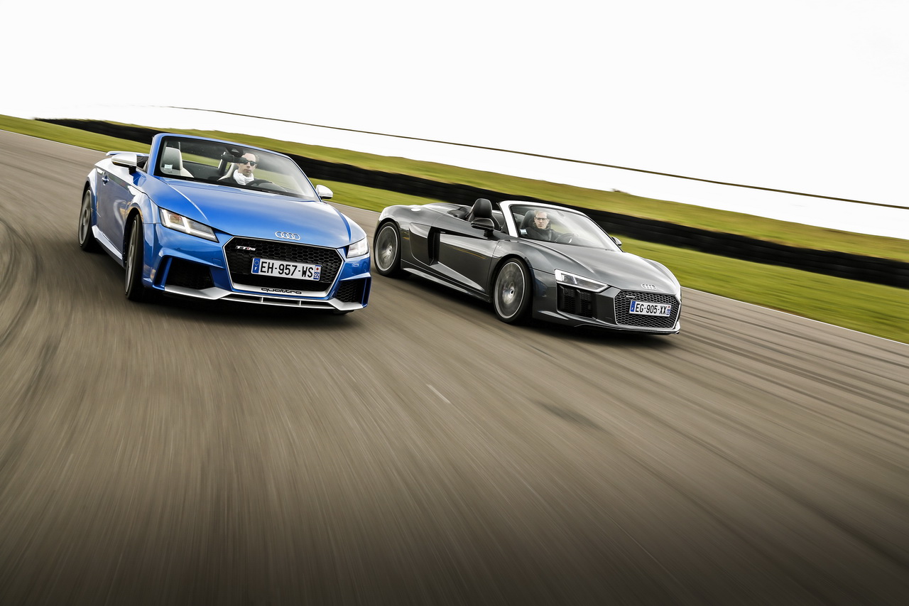 Bilan du match Audi R8 Spyder vs TT RS Roadster