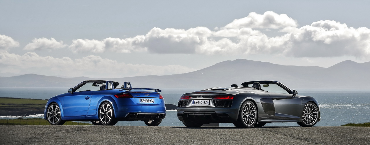 Essai comparatif : l'Audi TT RS Roadster défie la R8 Spyder