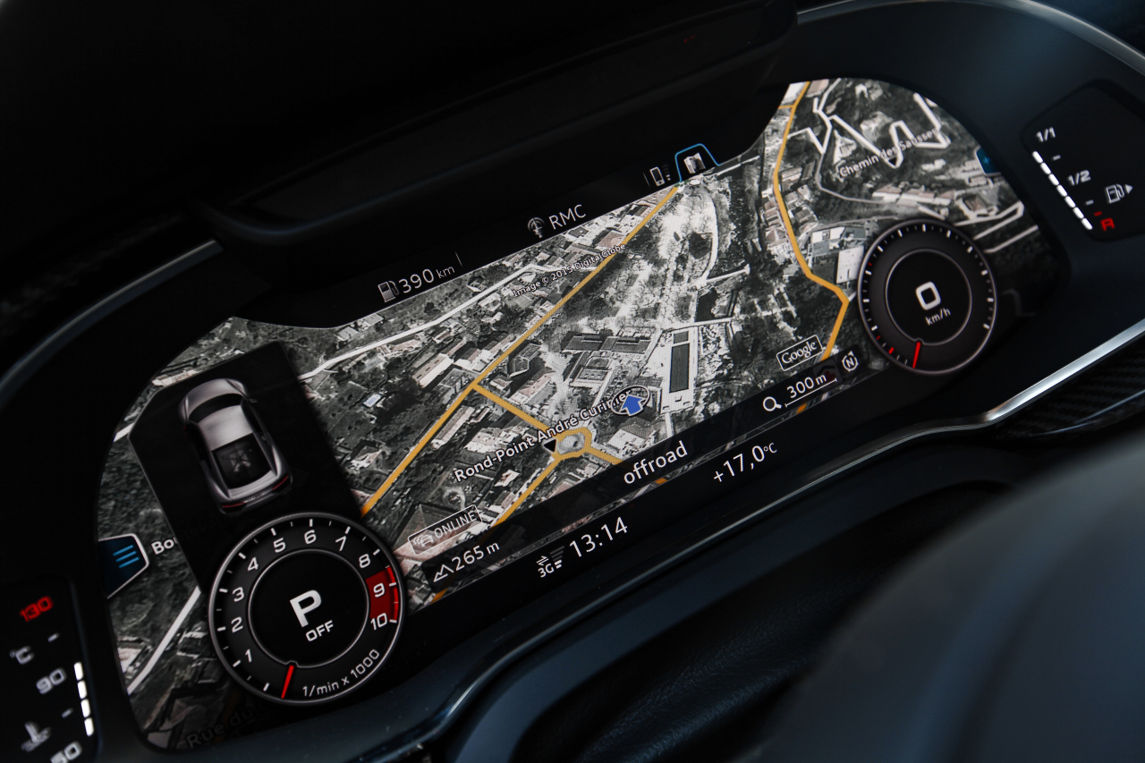 Photo 14 - Audi R8 virtual cockpit - Audi R8 V10 Plus (2015) : balade ...
