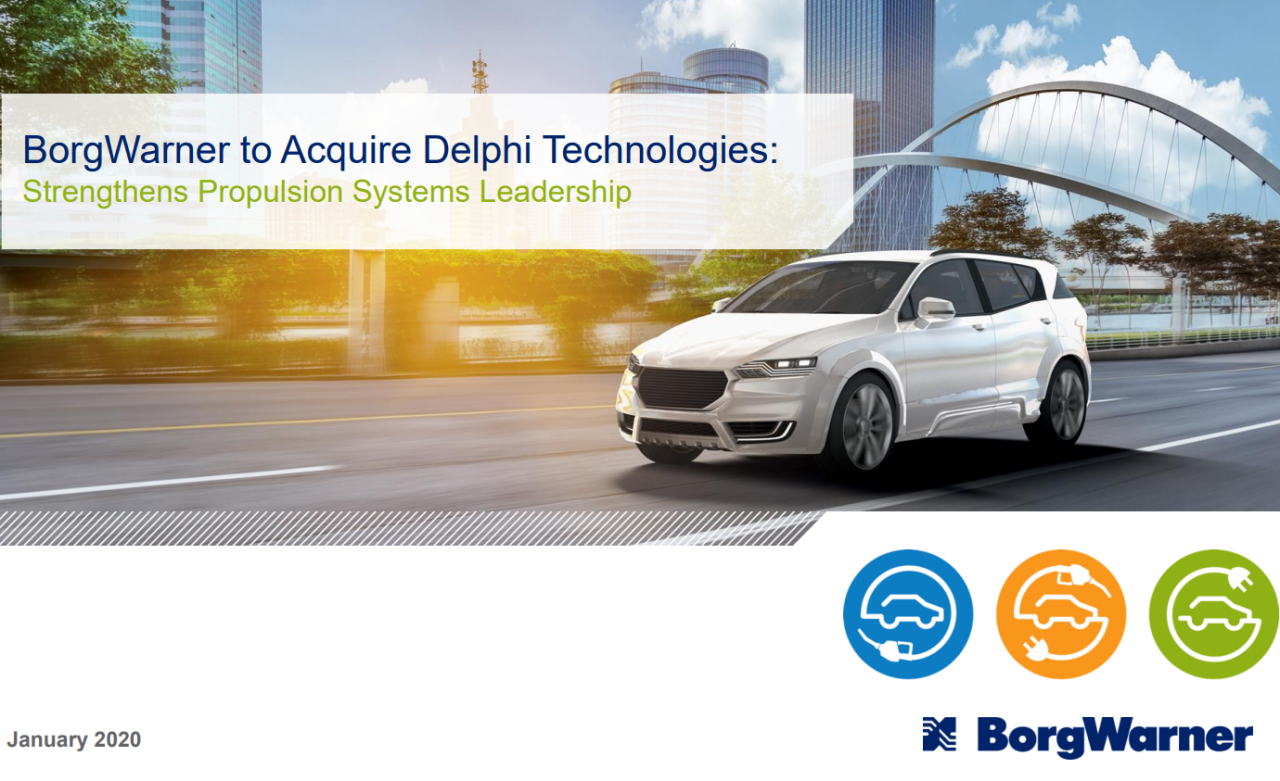 BorgWarner rachète Delphi Technologies pour 3,3 milliards de dollars