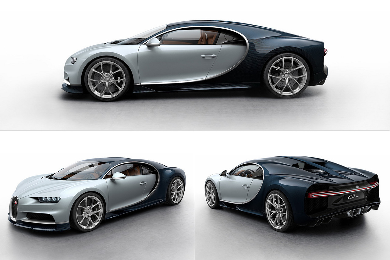 Photo 6 - Bugatti Chiron de couleur argent et carbone - Configurateur ...