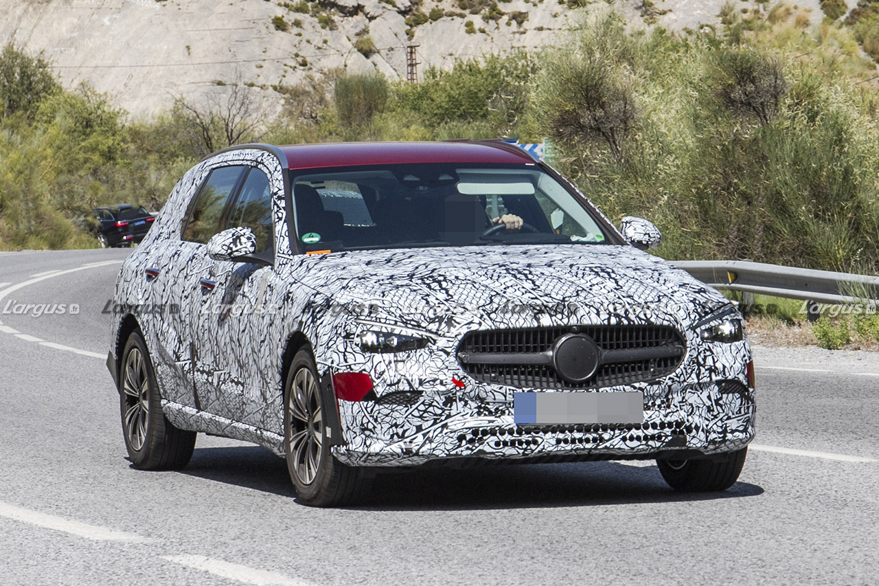 Photo 4 - Mercedes Classe C All-Terrain spyshot rouge - Mercedes Classe ...