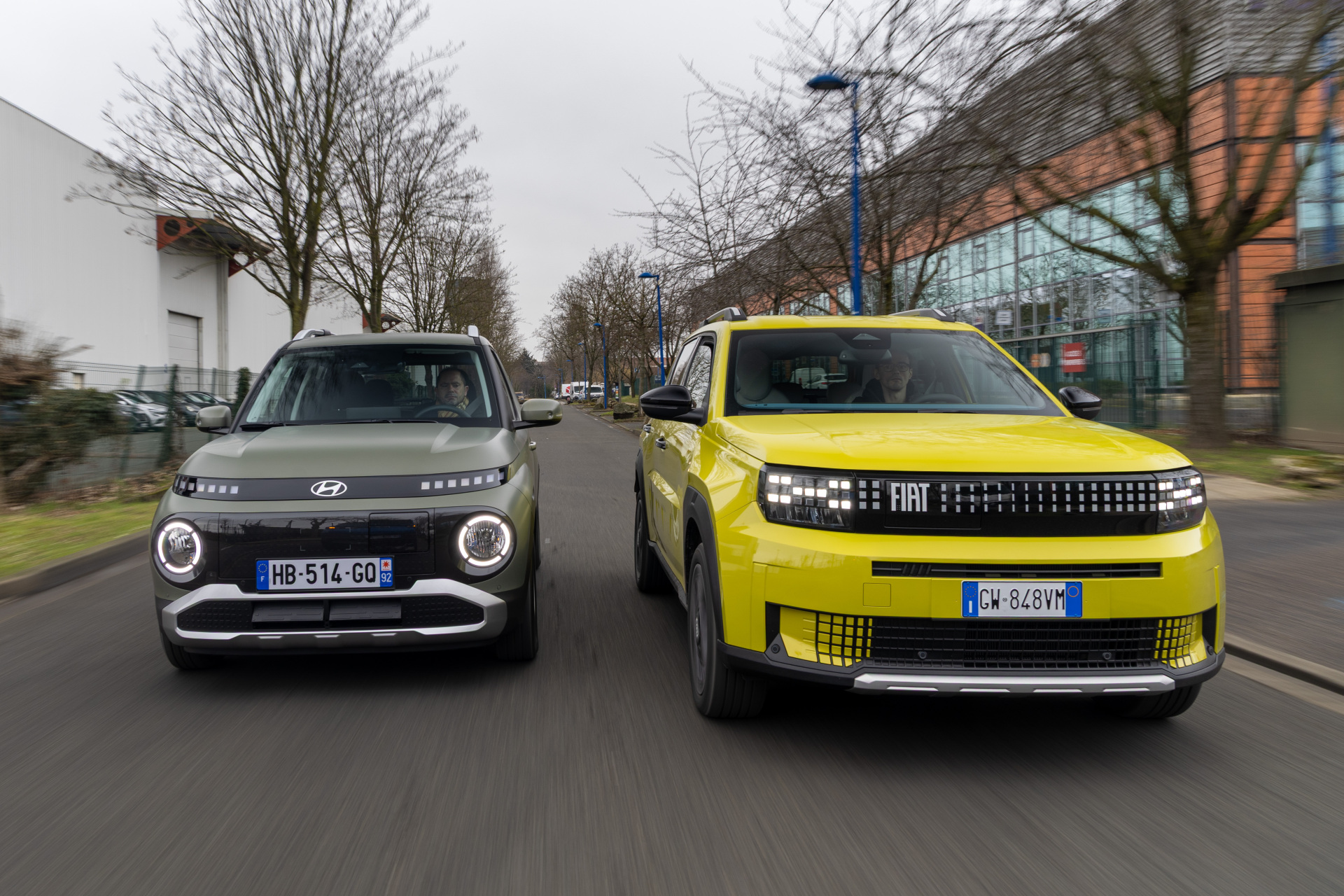 Photo 1 - Fiat Grande Panda vs Hyundai Inster vue avant vue avant ...