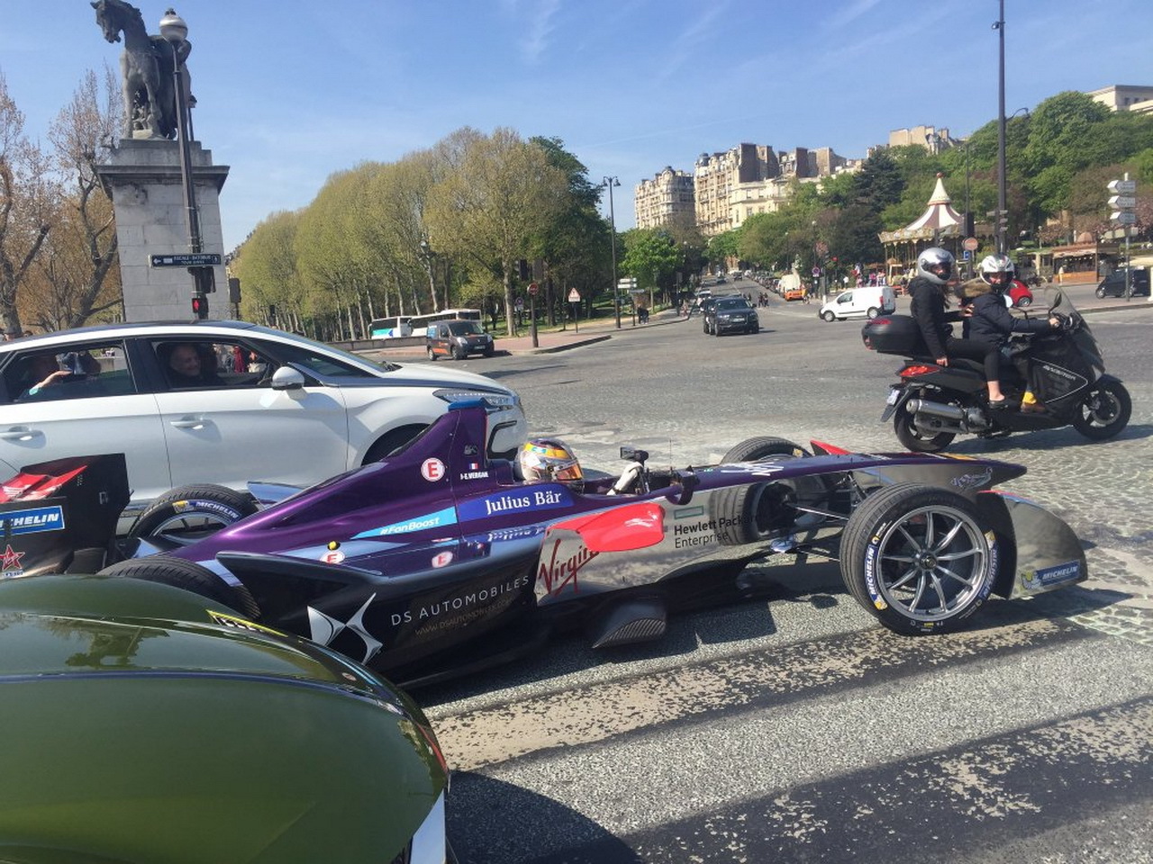 Diaporama et photos - Formule E à Paris. Vidéo de la monoplace et du ...