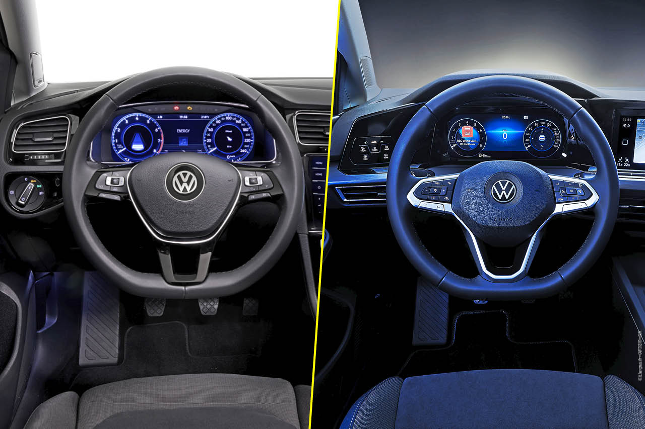 Volkswagen Golf 7 vs Golf 8 : plus différentes qu'il n'y paraît